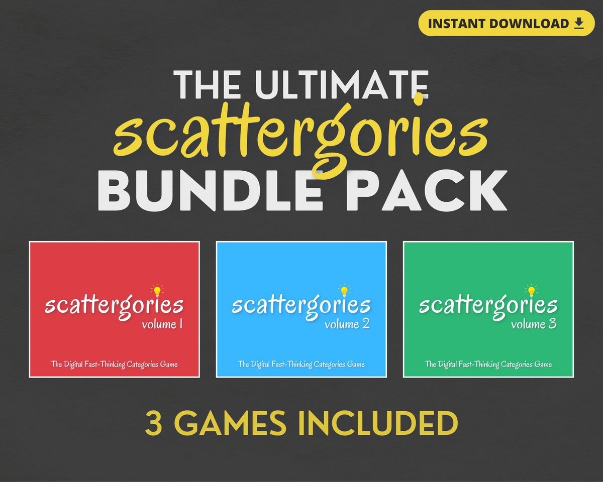 SCATTERGORIES BUNDLE PACK – Trivia Fox Games