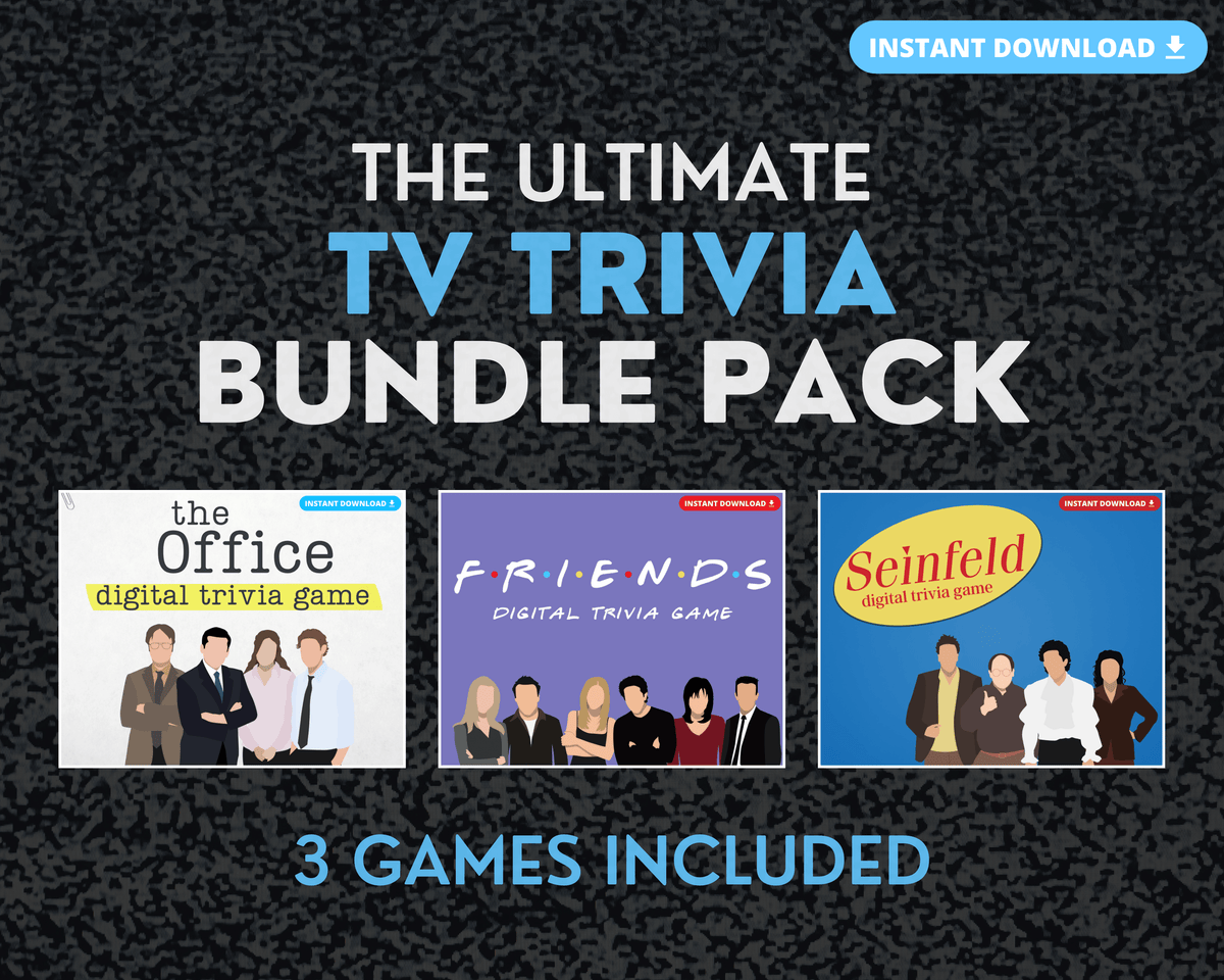 TV Trivia Digital Game Bundle - 3 Games in 1 – Trivia Fox Games