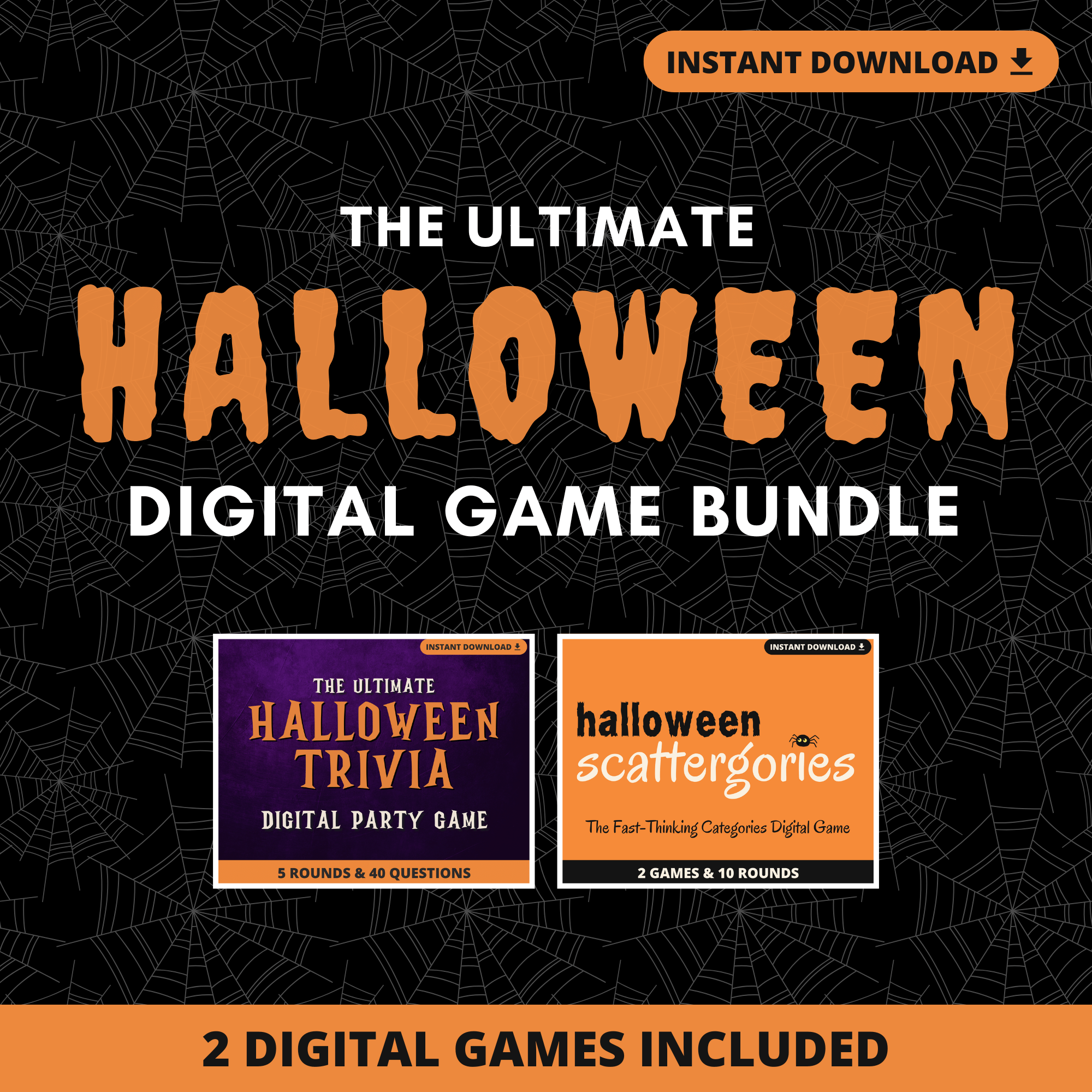 Halloween Party Game Bundle – Trivia Fox Games