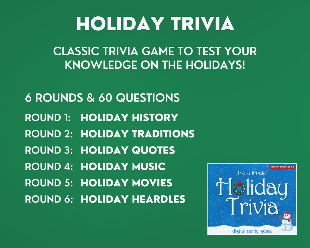 HOLIDAY TRIVIA GAME BUNDLE PACK – Trivia Fox