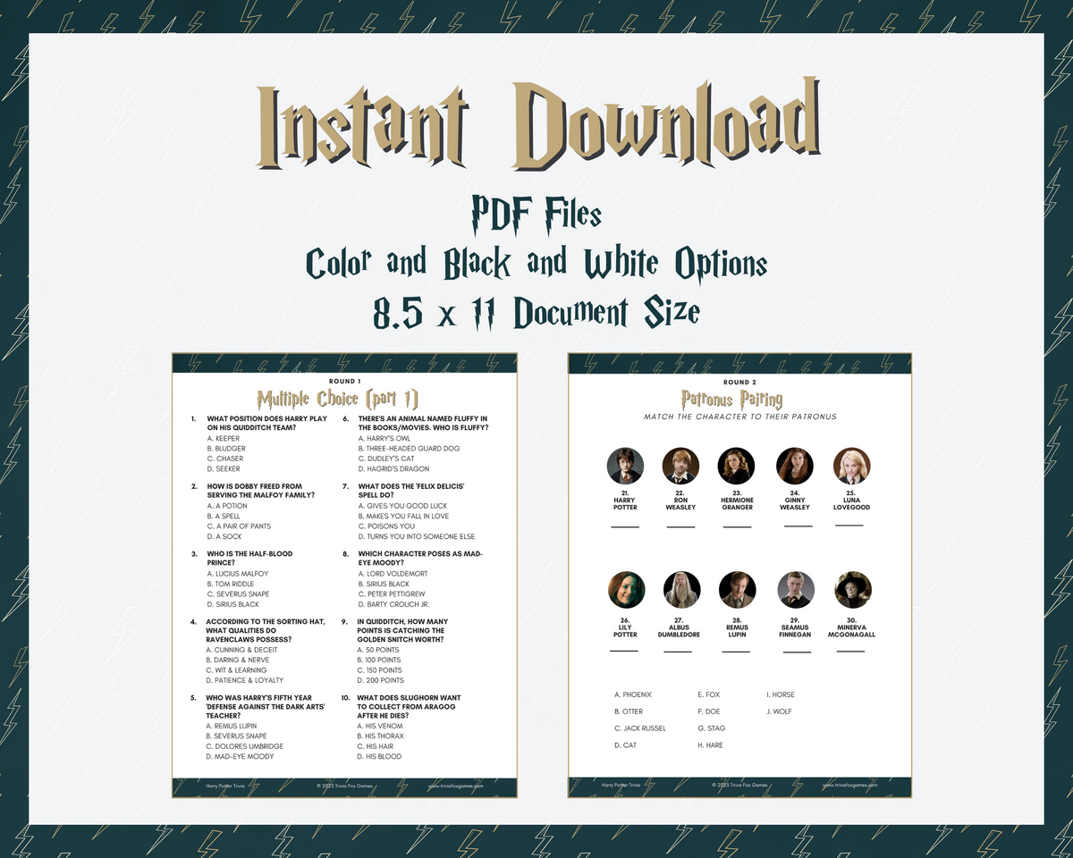 Harry Potter Trivia – Trivia Fox Games