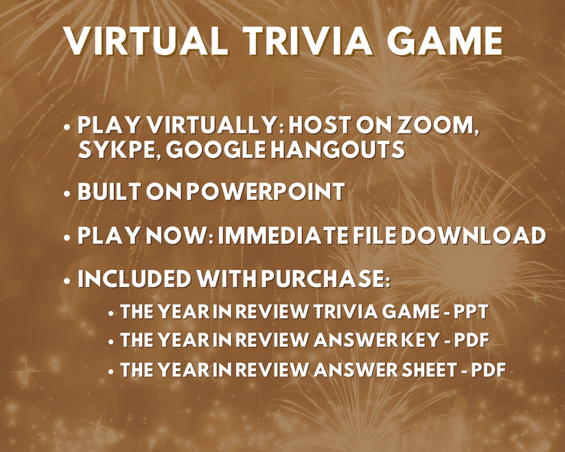 2021: Year in Review Digital Trivia Game – Trivia Fox Games
